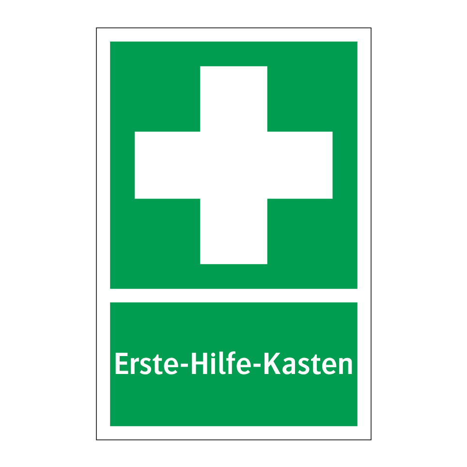 Schild Erste Hilfe Kasten