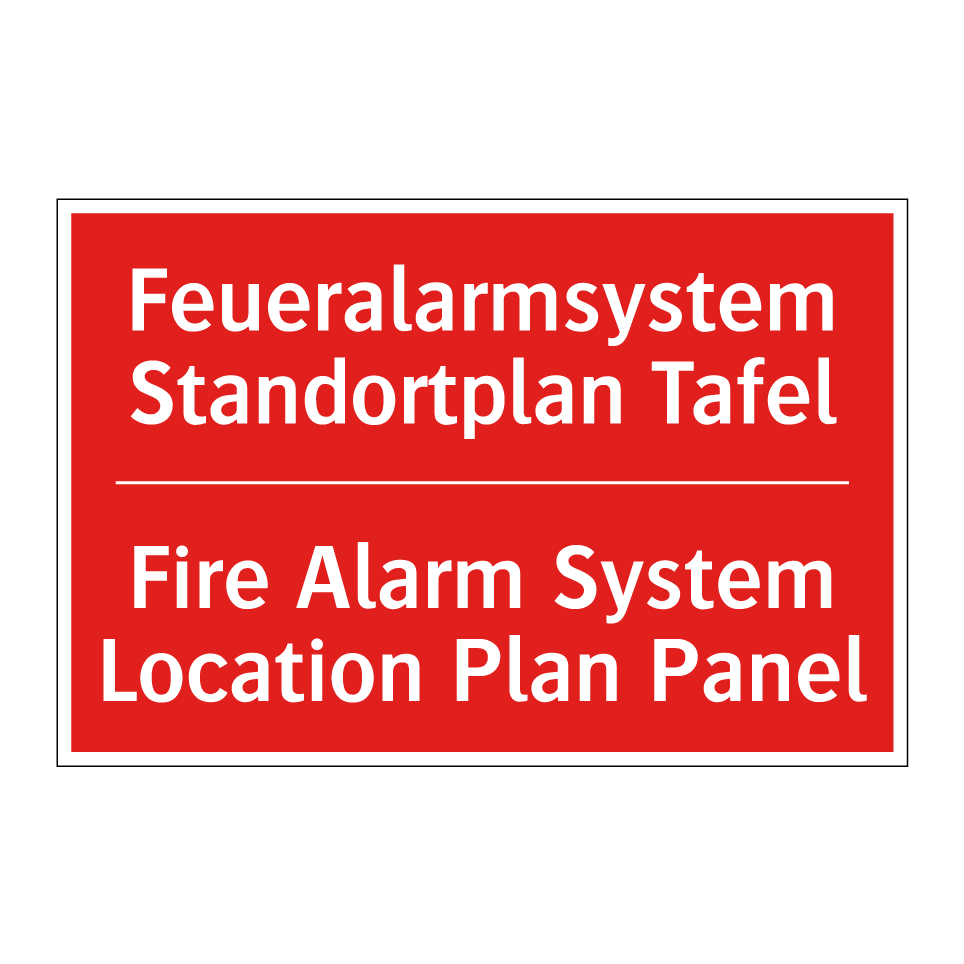 Kauf Feueralarmsystem Standortplan /.../ - Fire Alarm System Location Plan /.../ schild ...
