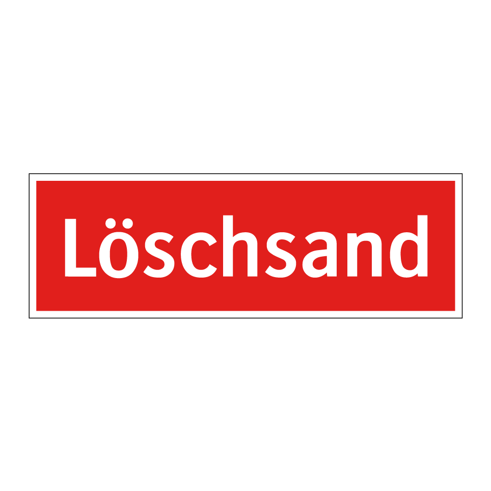 Kauf Löschsand schild | SignOnline | DE-F578