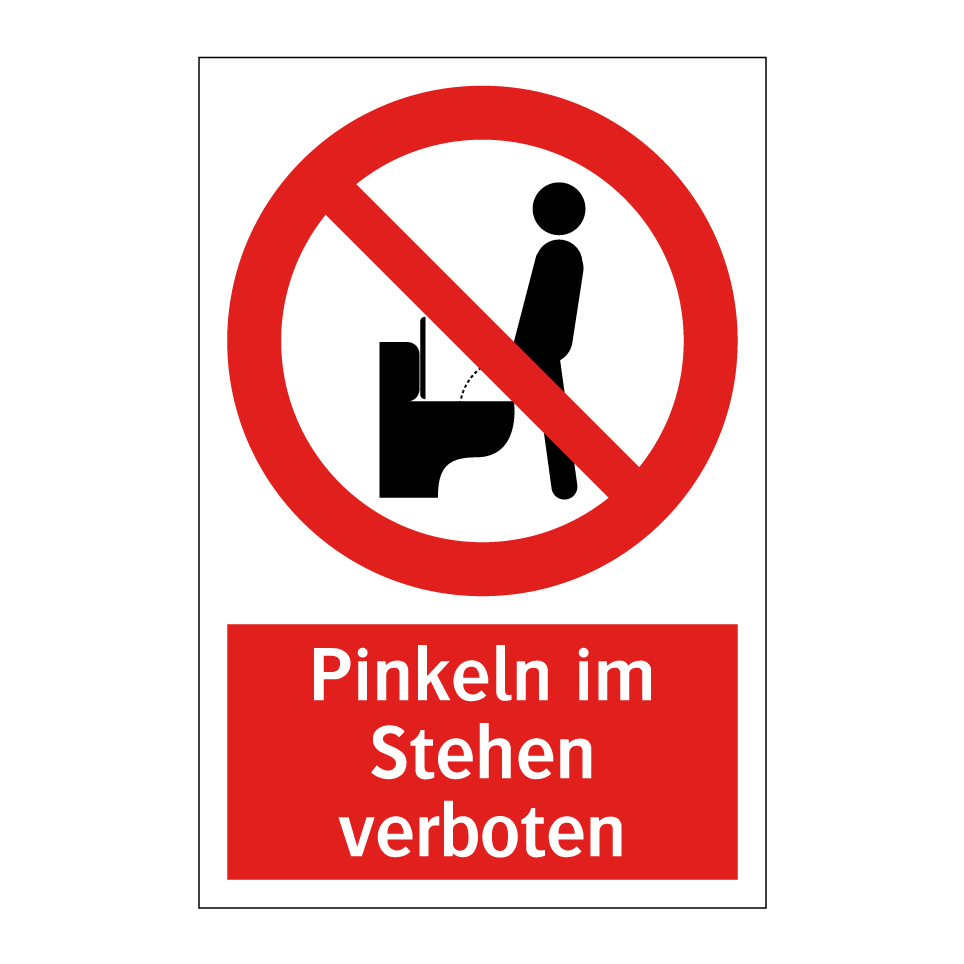 Bitte Nicht Im Stehen Pinkeln