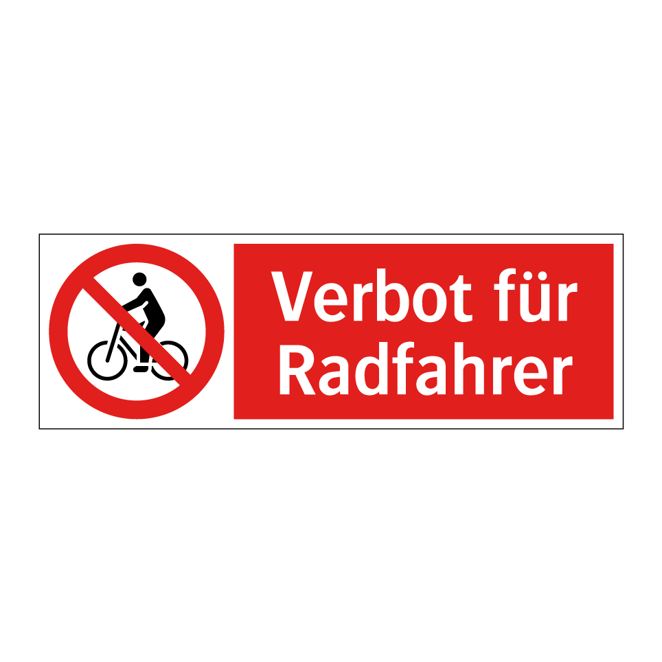 Verkehrsverbot Fr Radfahrer