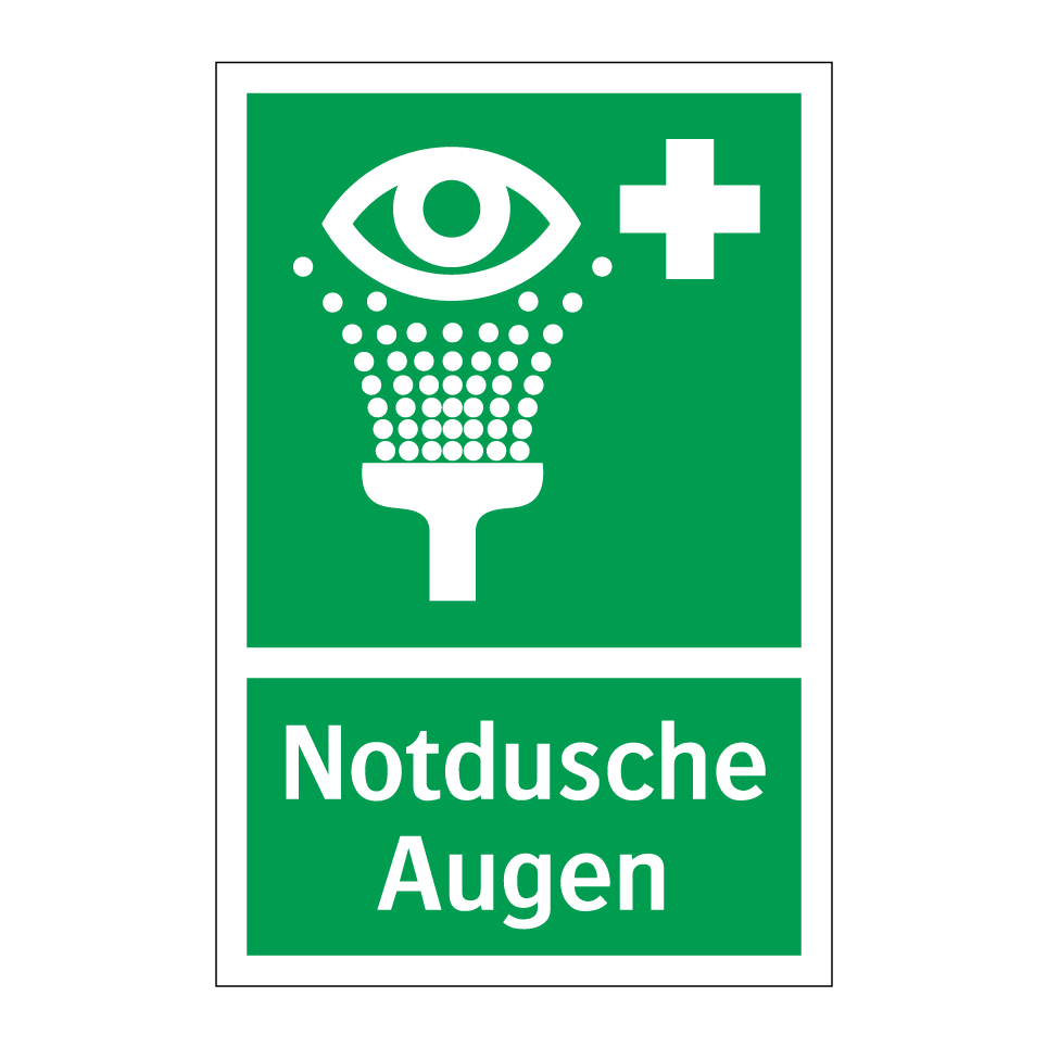 Kauf Notdusche Augen schild | SignOnline | DE-E1044