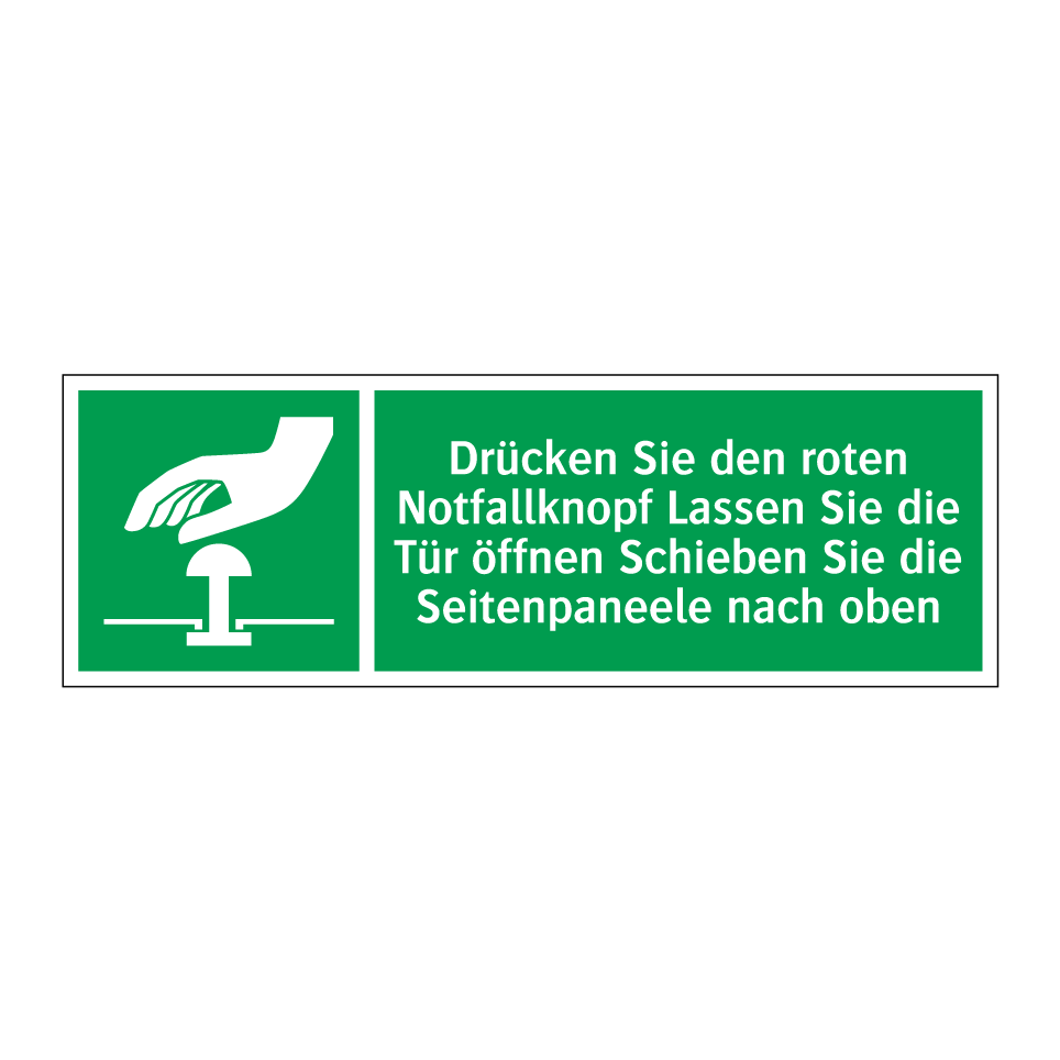 Kauf Drücken Sie den roten Notfallknopf Lassen Sie die Tür öffnen ...
