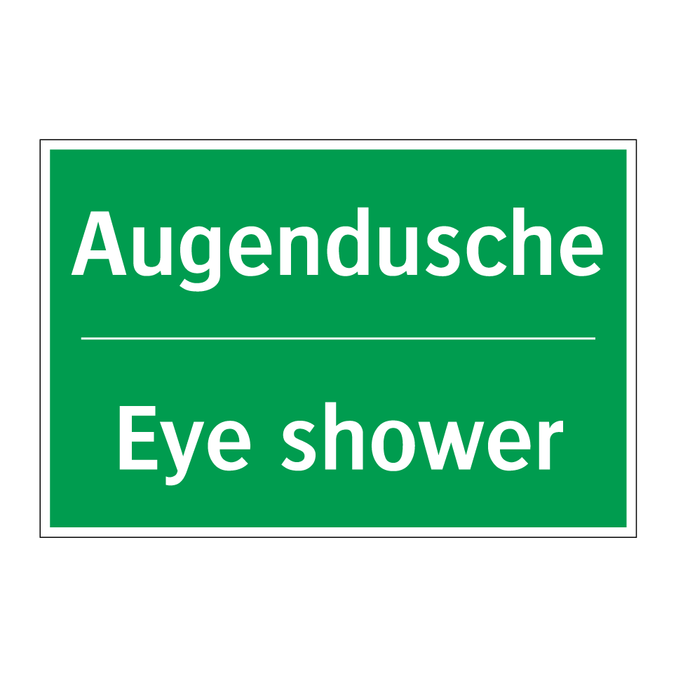 Kauf Augendusche - Eye shower schild | SignOnline | DE-E452