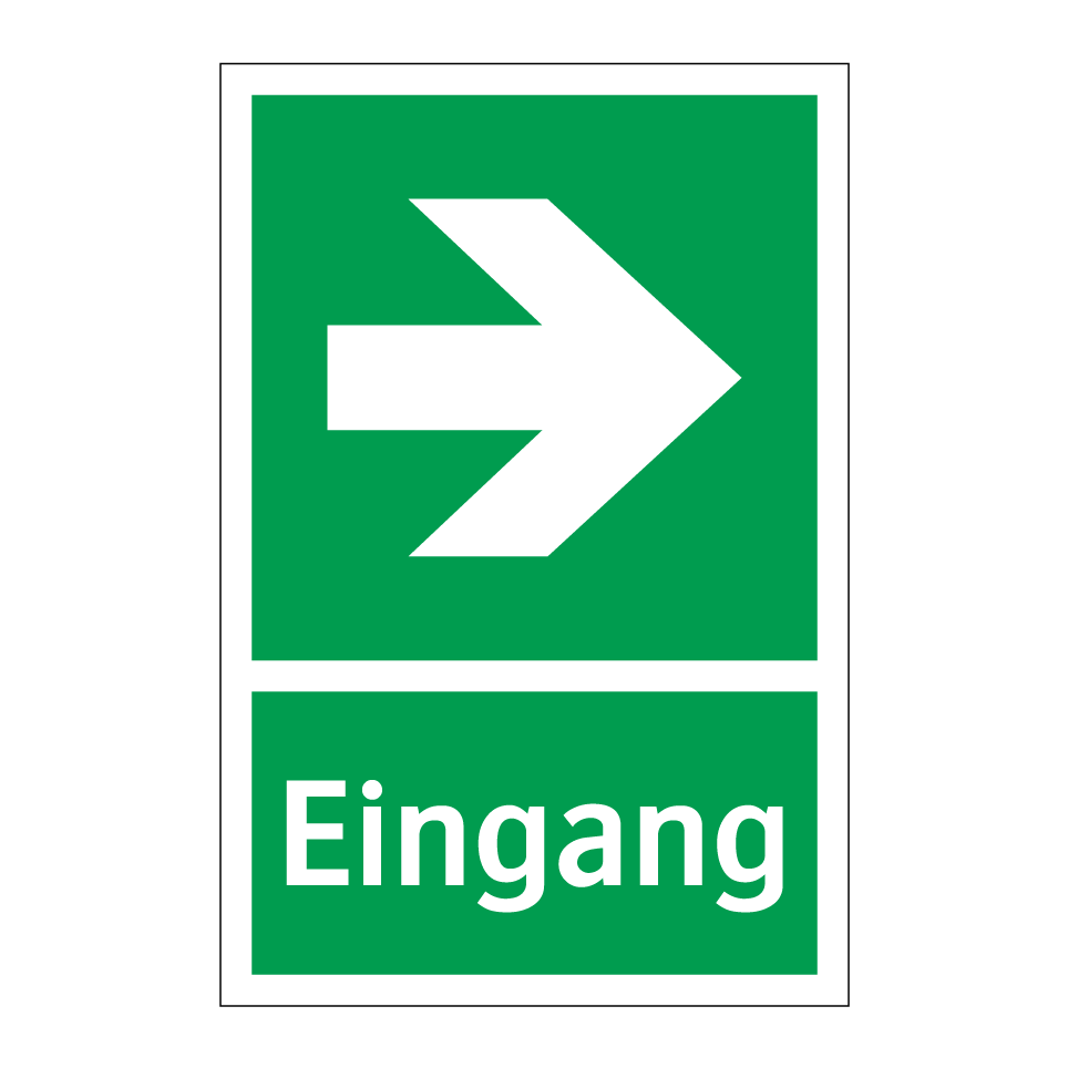 Kauf Eingang schild | SignOnline | DE-E879