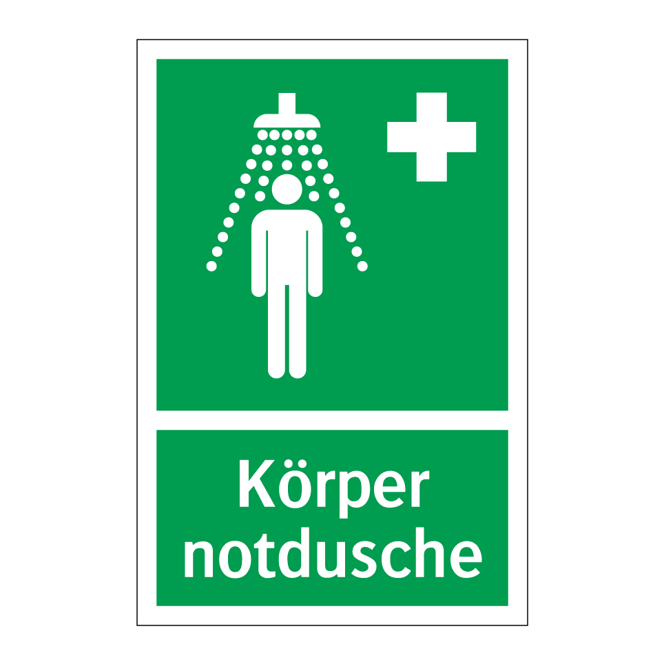 Kauf Körper notdusche schild | SignOnline | DE-E952