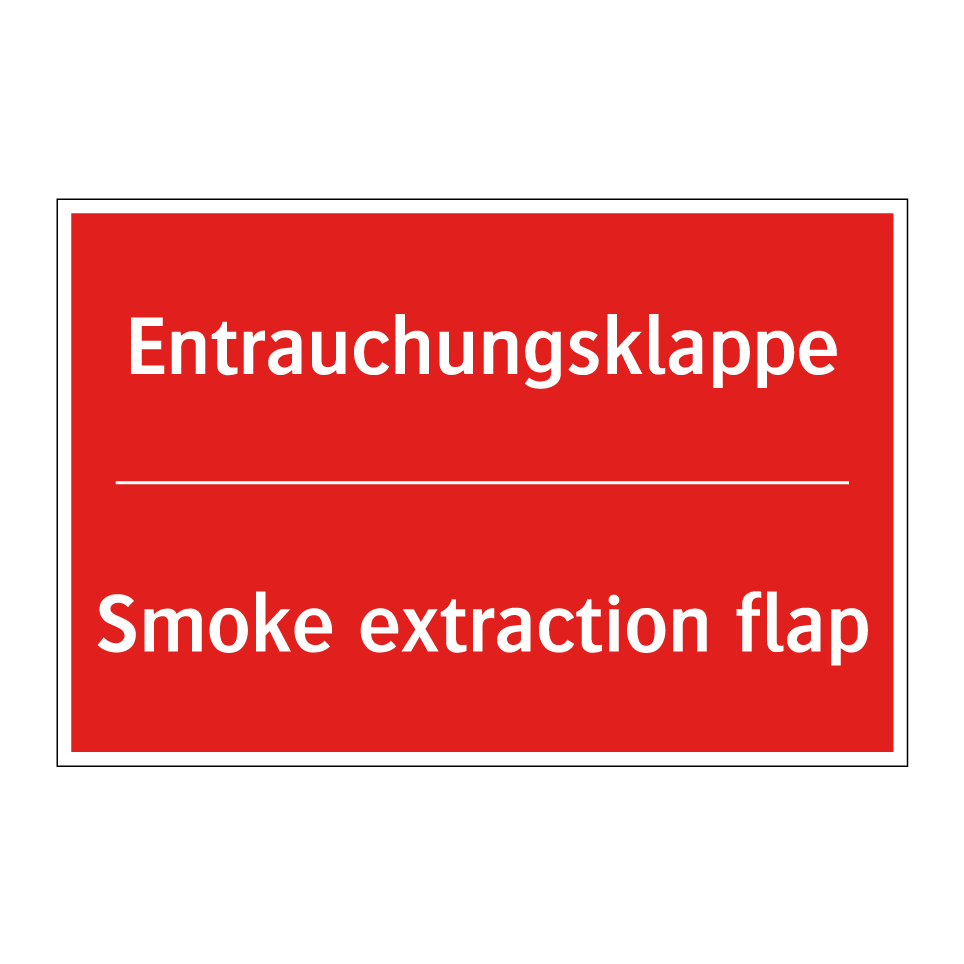 Kauf Entrauchungsklappe - Smoke extraction flap schild | SignOnline ...