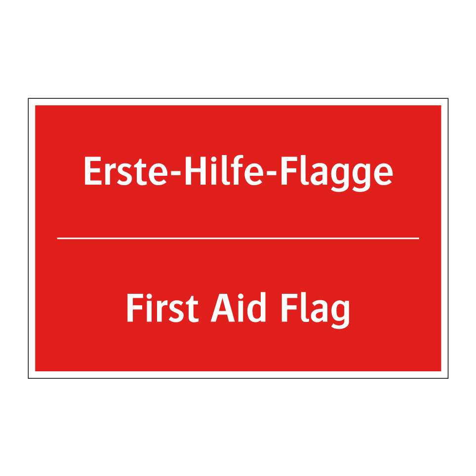 Kauf Erste-Hilfe-Flagge - First Aid Flag schild | SignOnline | DE-F1073