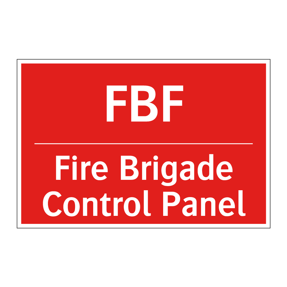 Kauf FBF - Fire Brigade Control Panel schild | SignOnline | DE-F1085