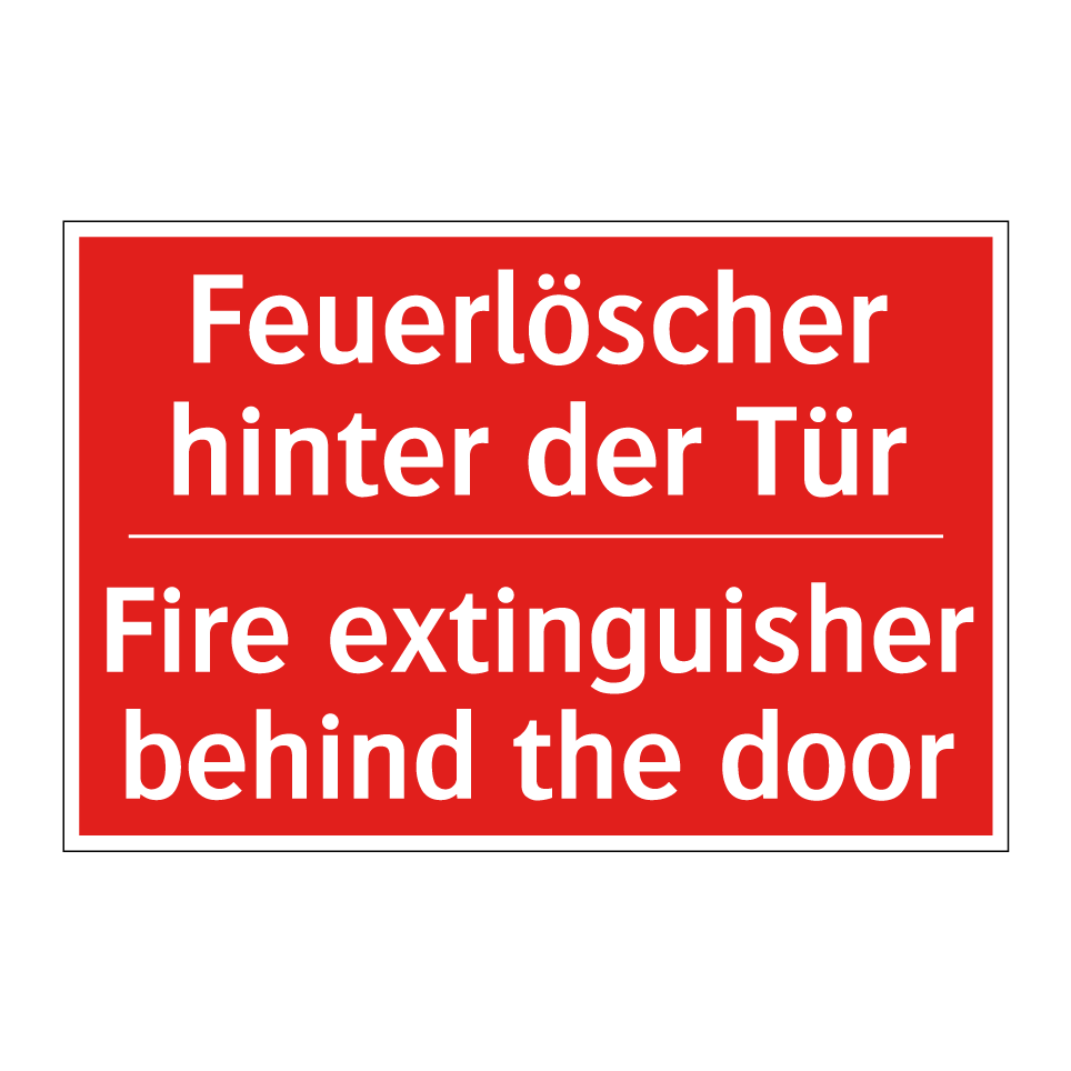Kauf Feuerlöscher hinter der Tür - Fire extinguisher behind the door ...