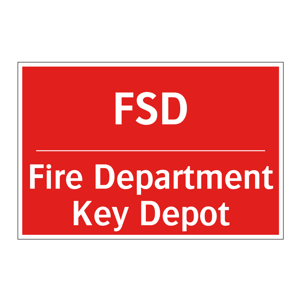 Kauf FSD - Fire Department Key Depot schild | SignOnline | DE-F1310