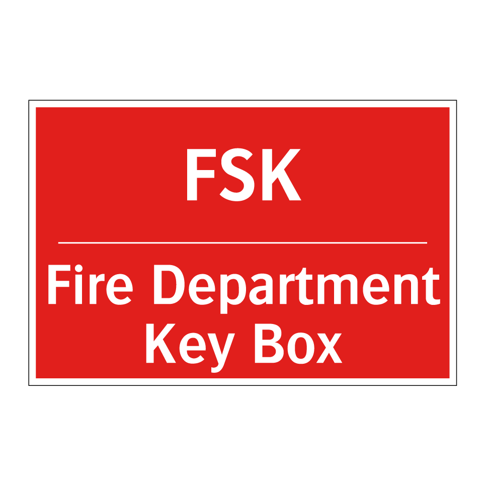 Kauf FSK - Fire Department Key Box schild | SignOnline | DE-F1312