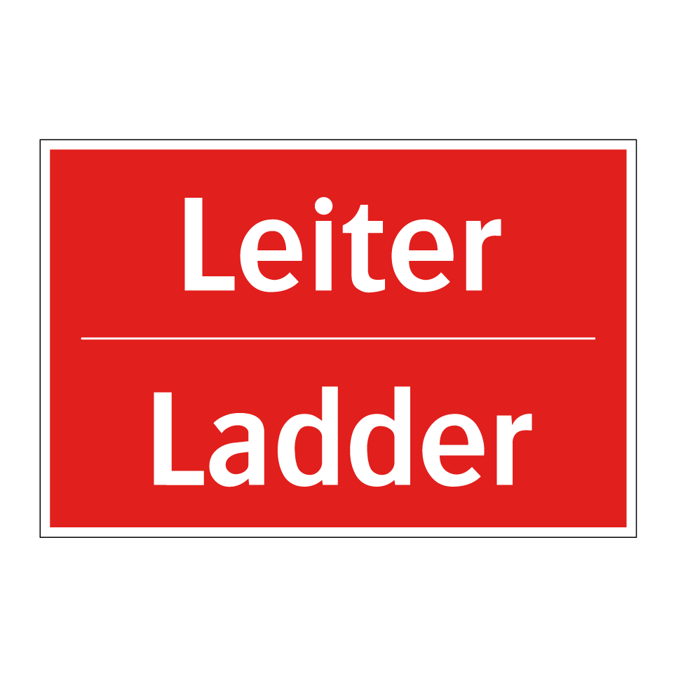 Kauf Leiter - Ladder schild | SignOnline | DE-F1405