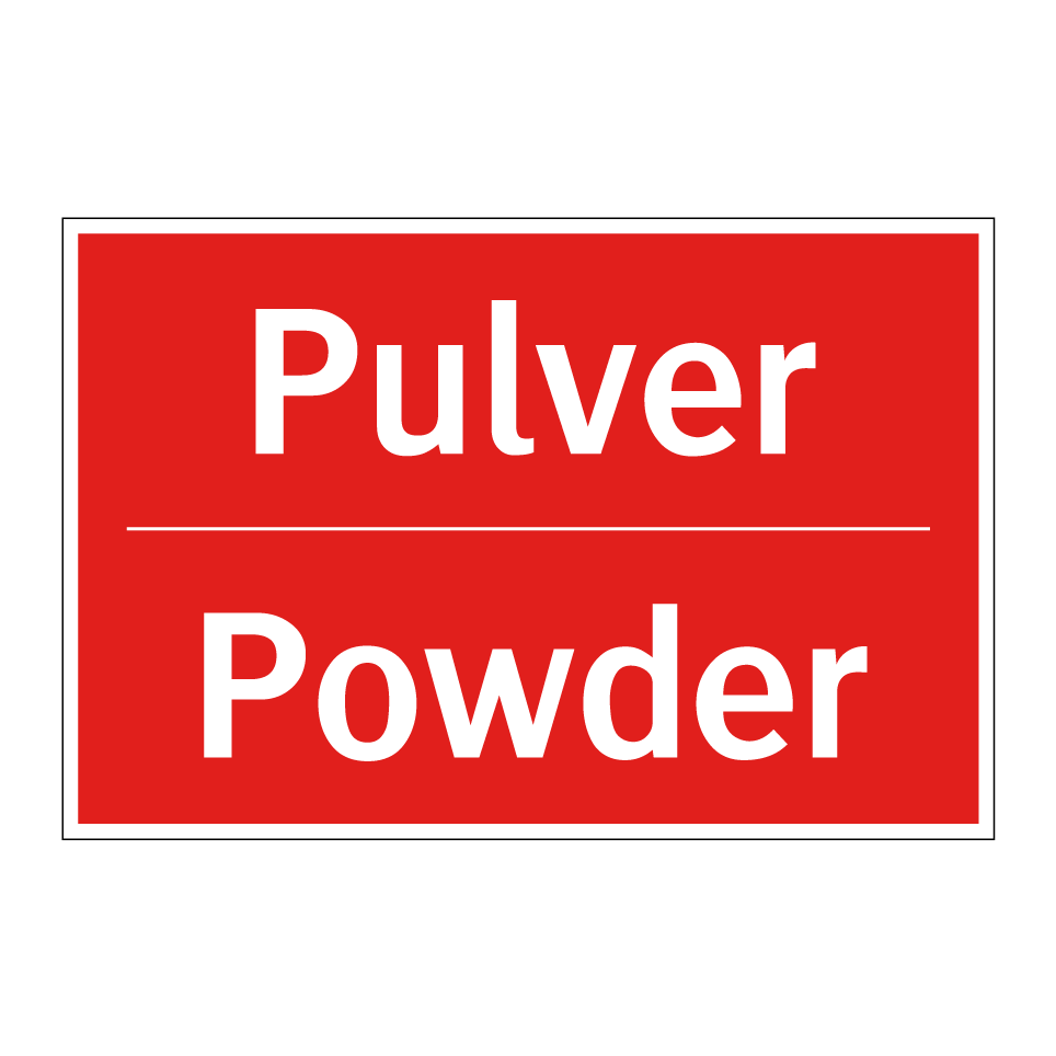Kauf Pulver - Powder schild | SignOnline | DE-F1503