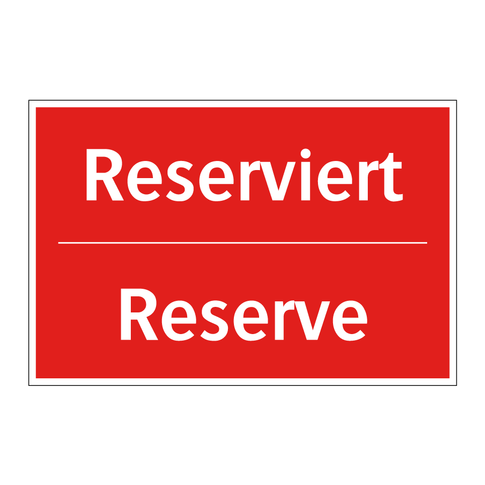 Kauf Reserviert - Reserve schild | SignOnline | DE-F1562