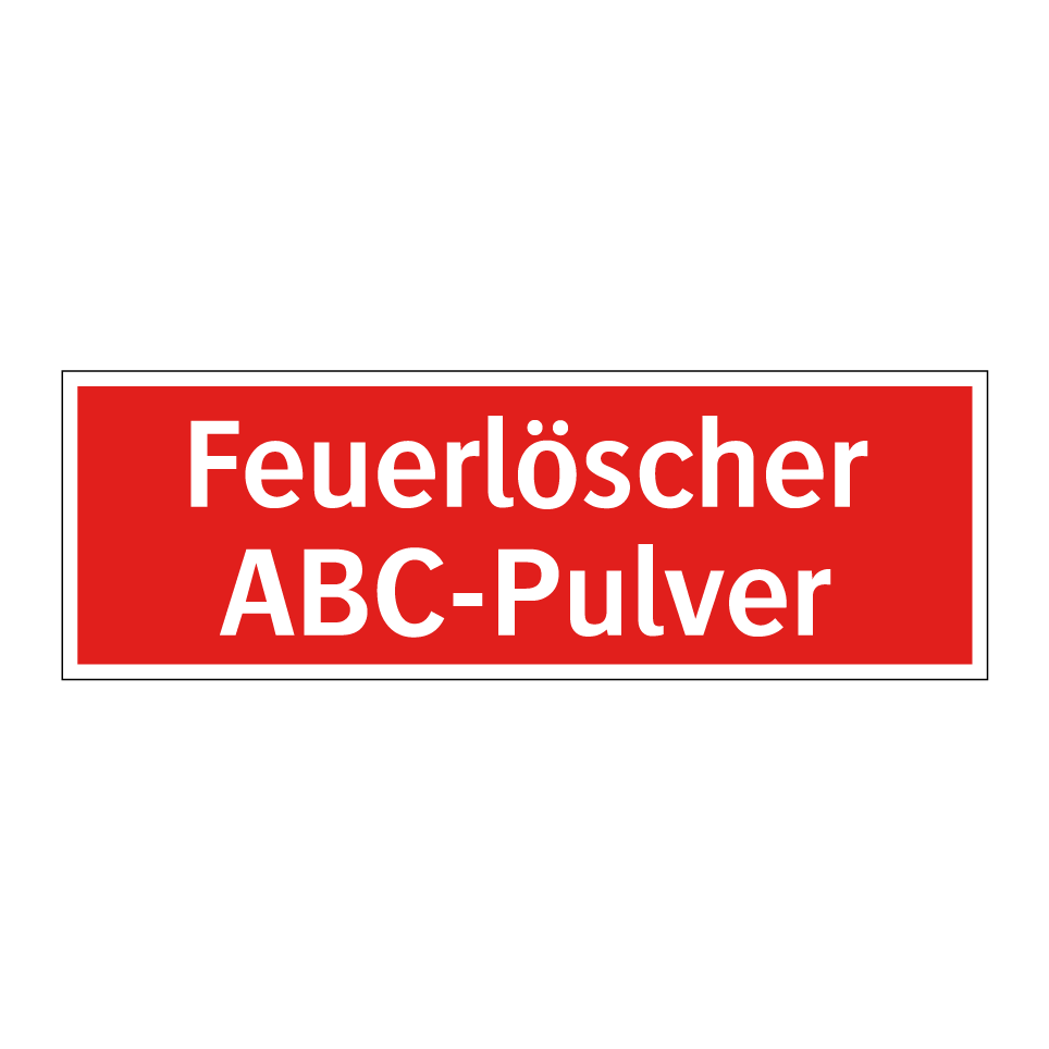 Kauf Feuerlöscher ABC-Pulver schild | SignOnline | DE-F278