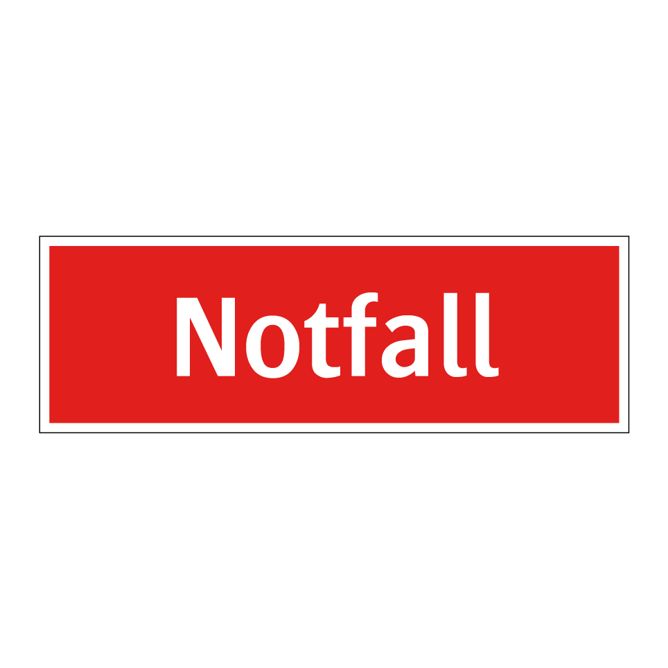 Kauf Notfall schild | SignOnline | DE-F636