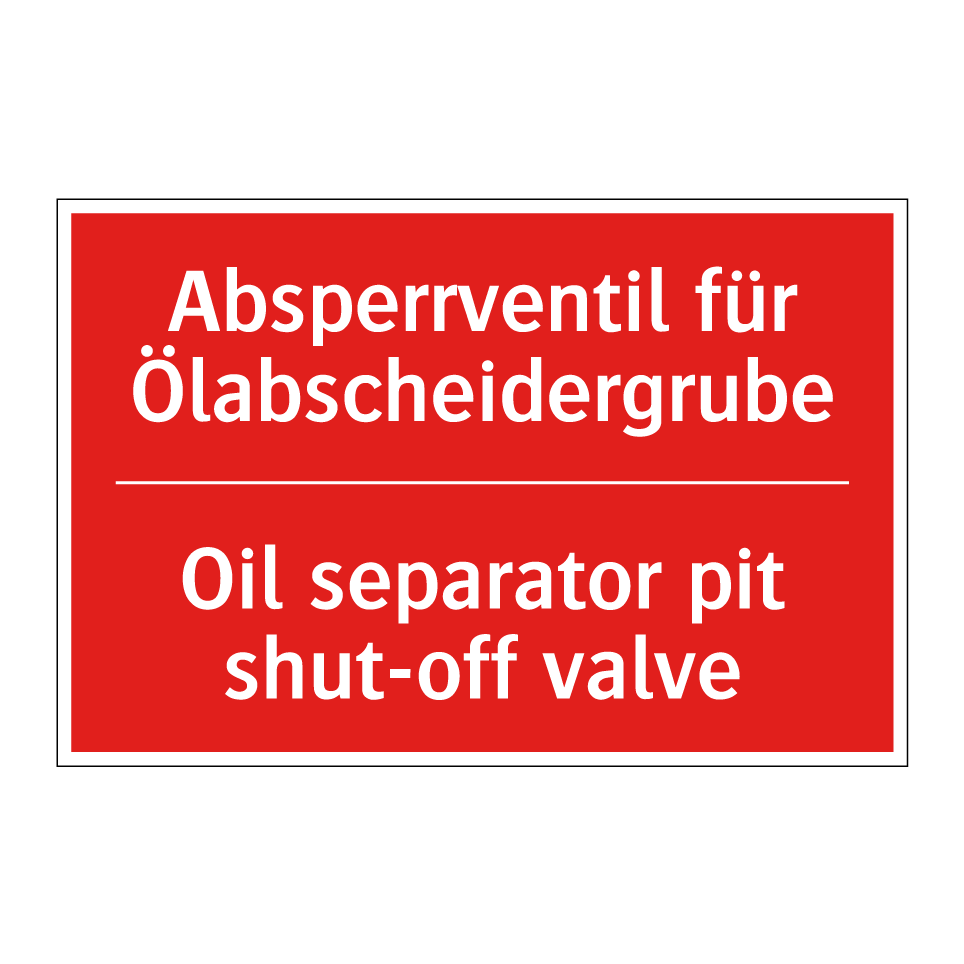 Kauf Absperrventil für Ölabscheidergrube/.../ - Oil separator pit shut ...