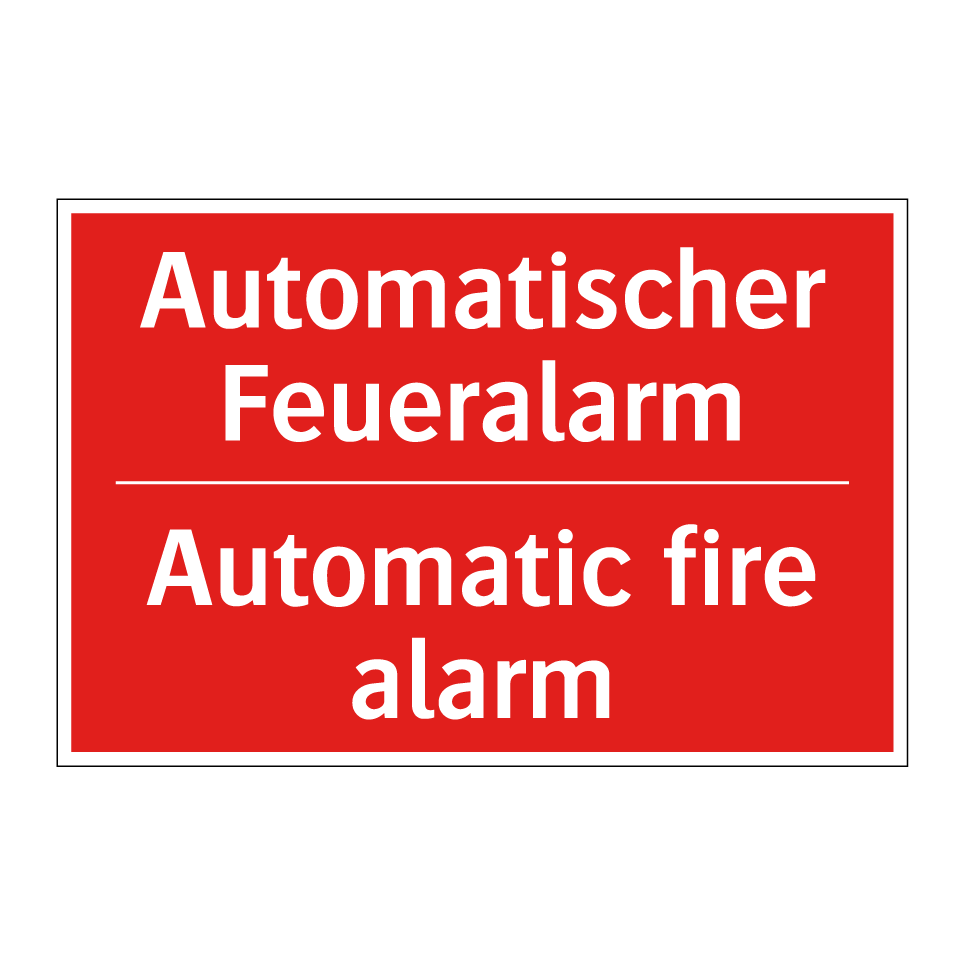 Kauf Automatischer Feueralarm - Automatic fire alarm schild ...