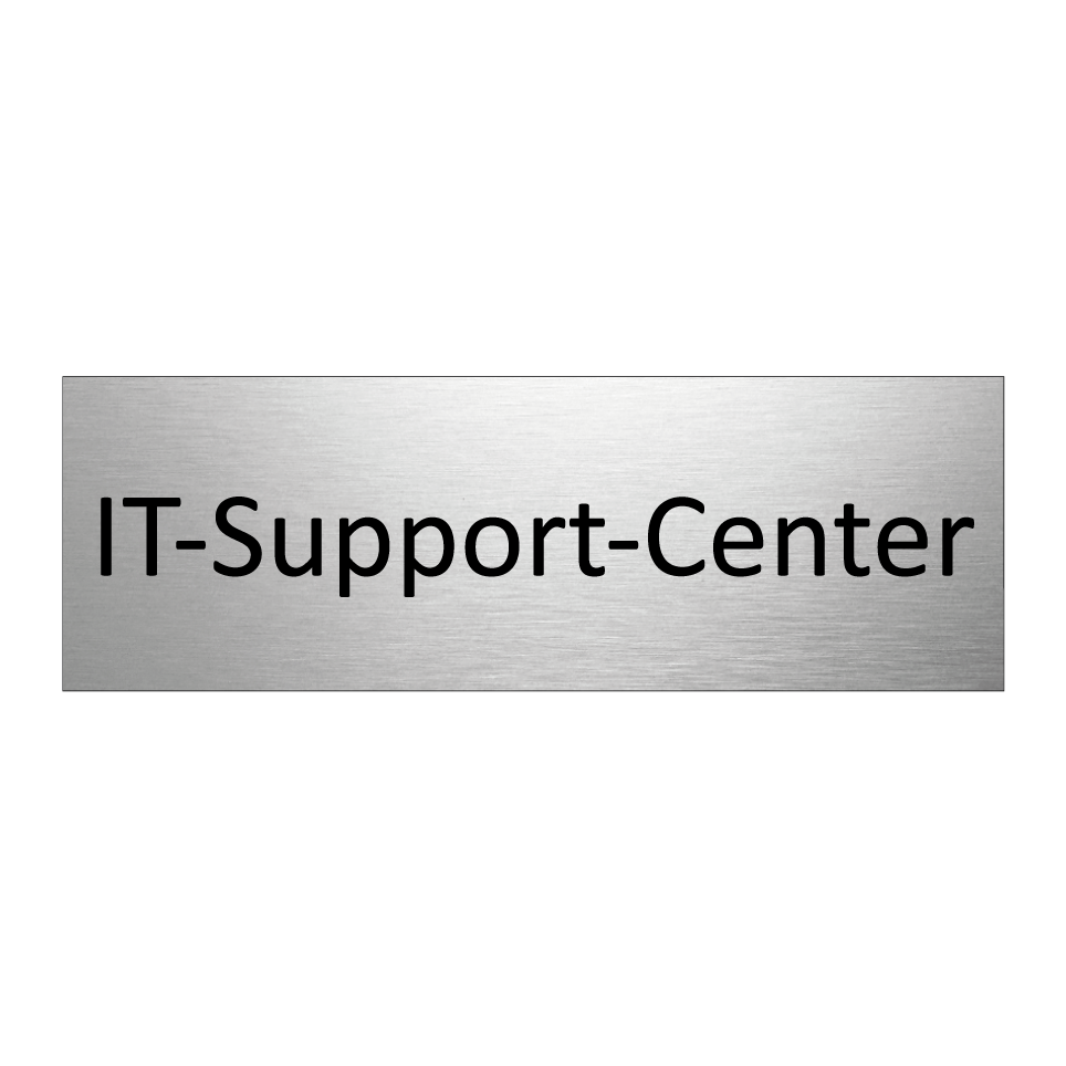 IT-Support-Center Schild | SignOnline | DE-I2887