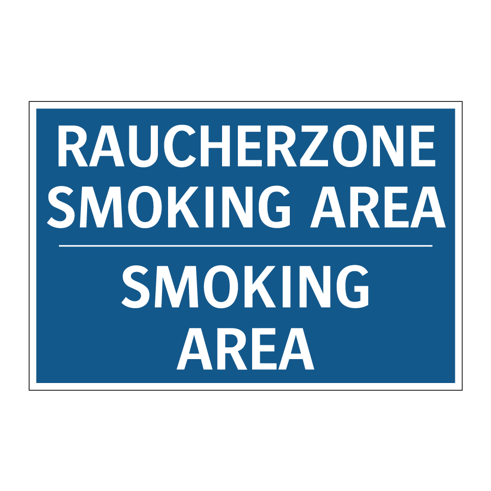 Kauf RAUCHERZONE SMOKING AREA - SMOKING AREA schild | SignOnline | DE-M2111