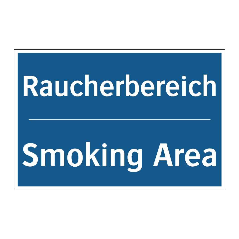 Kauf Raucherbereich - Smoking Area schild | SignOnline | DE-M2263