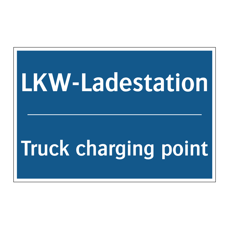 Kauf LKW-Ladestation - Truck charging point schild | SignOnline | DE-M2346