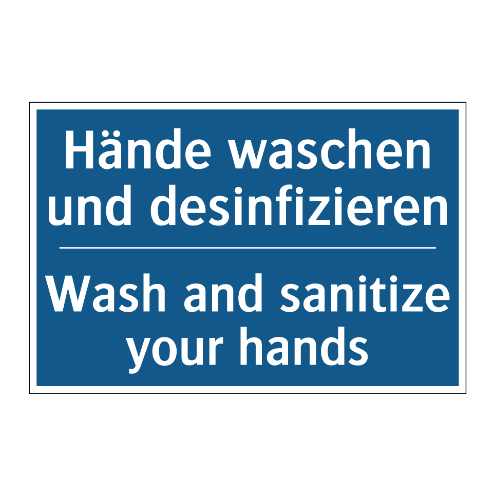Kauf Hände waschen und desinfizieren/.../ - Wash and sanitize your ...