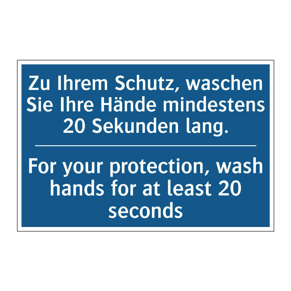 Kauf Zu Ihrem Schutz, waschen Sie Ihre /.../ - For your protection ...