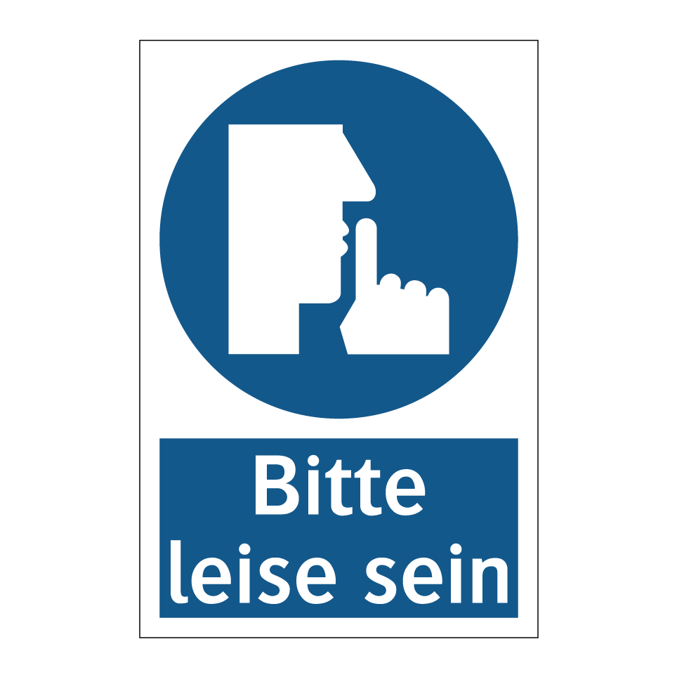 Kauf Bitte leise sein schild | SignOnline | DE-M3319