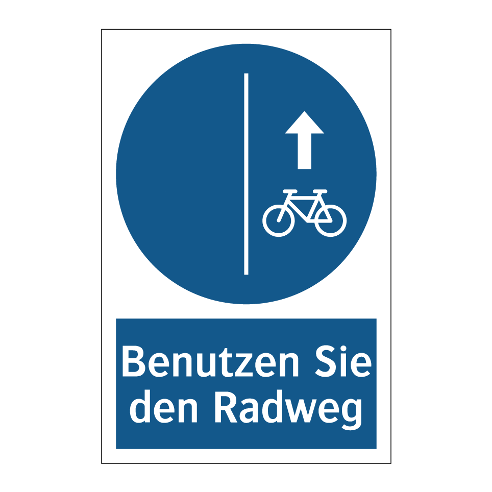 Kauf Benutzen Sie den Radweg schild | SignOnline | DE-M3746