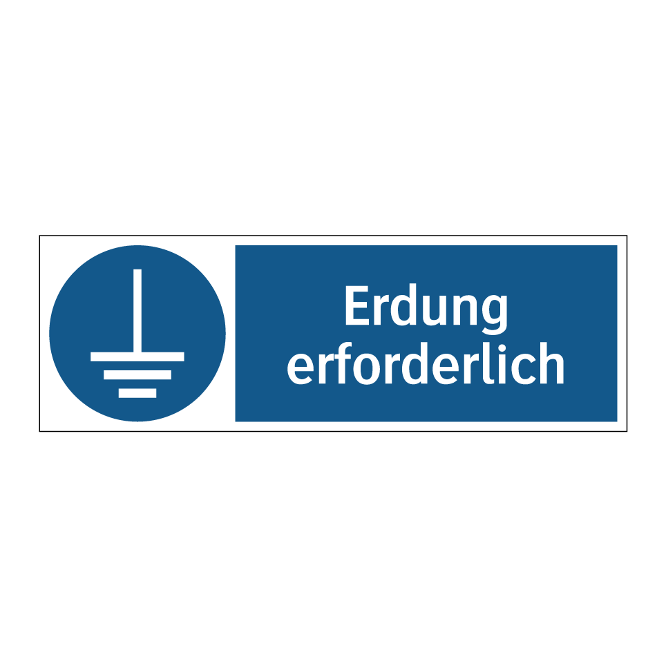 Kauf Erdung erforderlich schild | SignOnline | DE-M4057