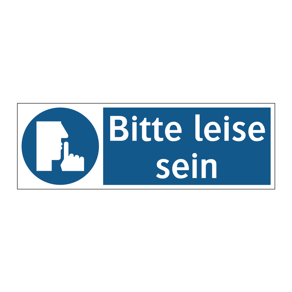 Kauf Bitte leise sein schild | SignOnline | DE-M4606