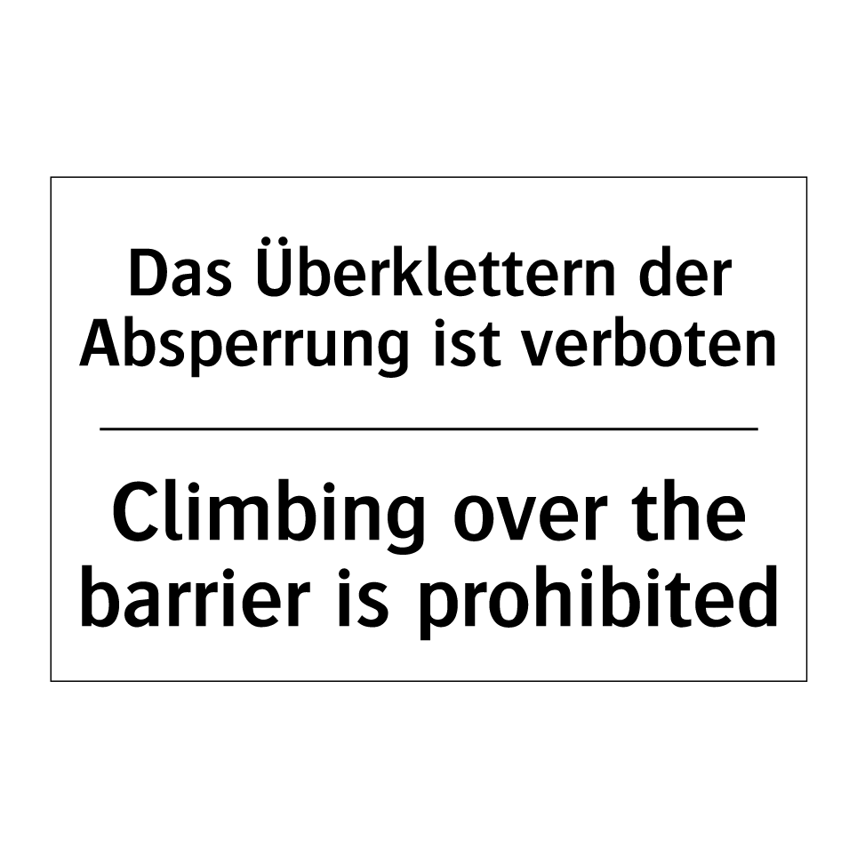 Kauf Das Überklettern der Absperrung /.../ - Climbing over the barrier ...