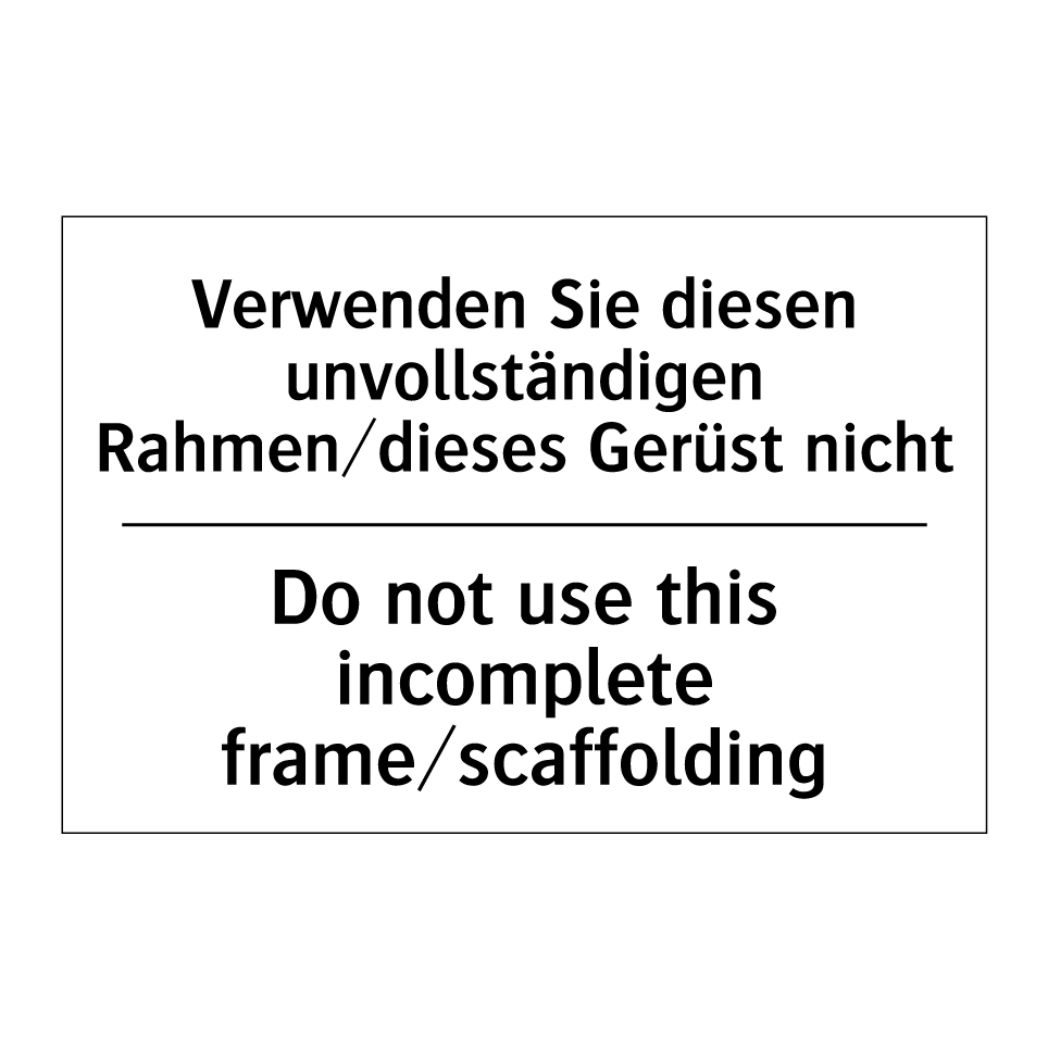 Kauf Verwenden Sie diesen unvollständigen /.../ - Do not use this ...