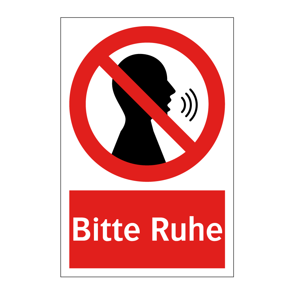 Kauf Bitte Ruhe schild | SignOnline | DE-P4747