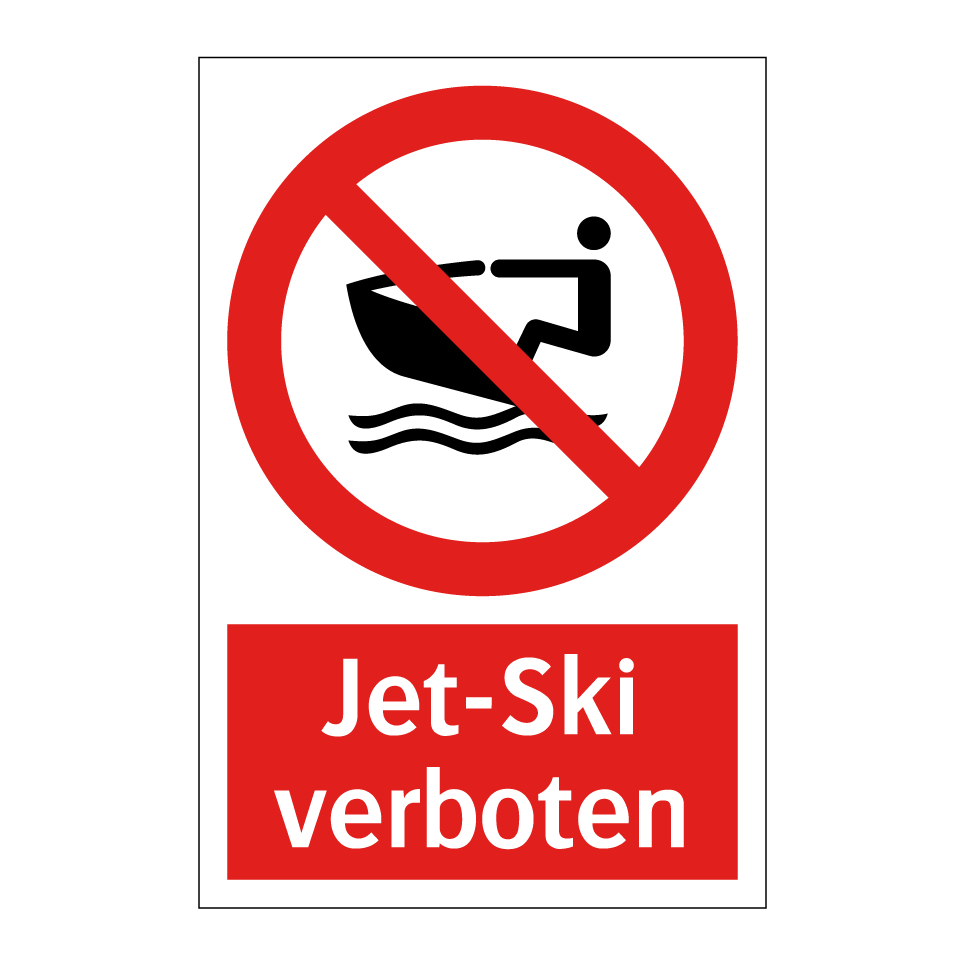 Kauf Jet-Ski verboten schild | SignOnline | DE-P5368