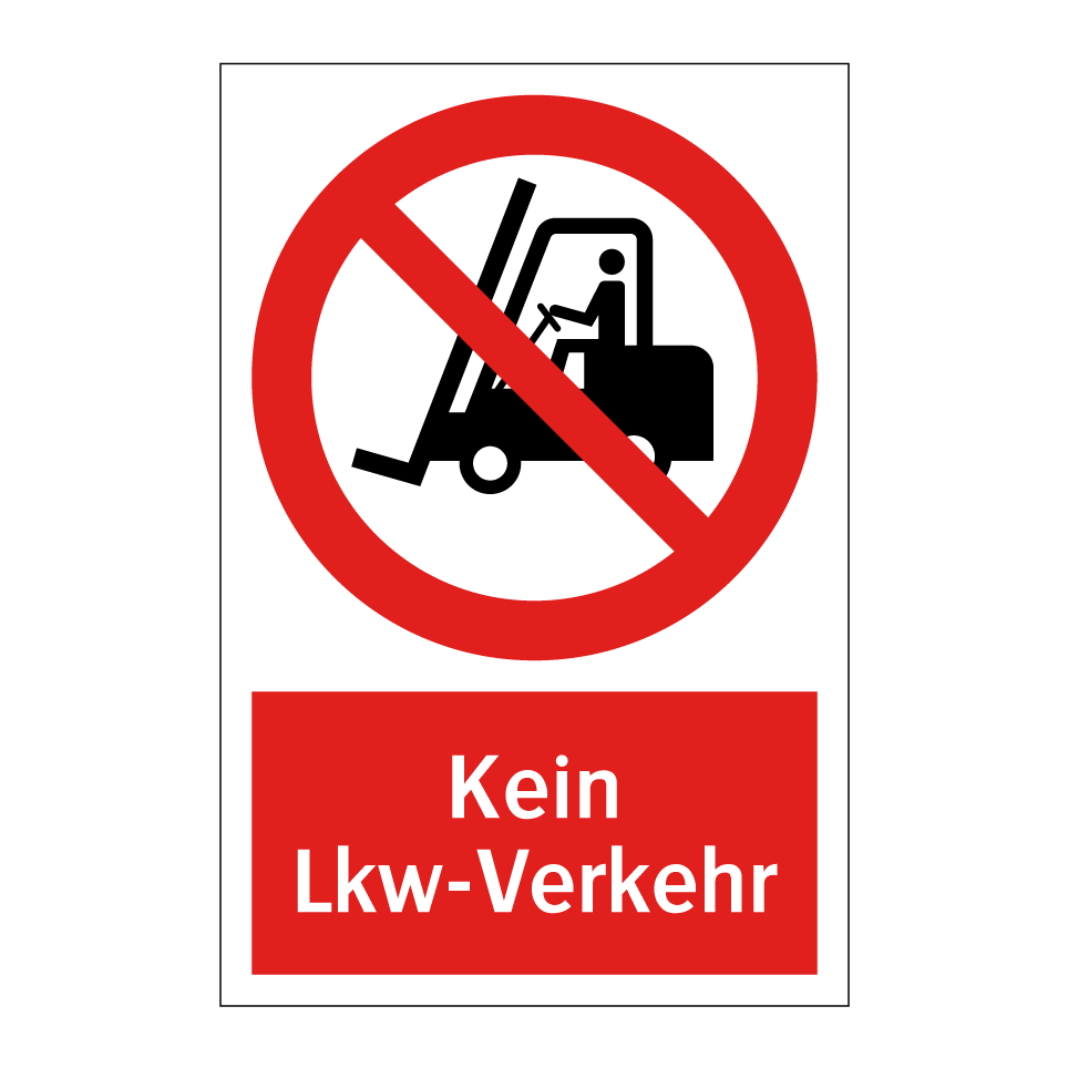 Kauf Kein Lkw-Verkehr schild | SignOnline | DE-P5423
