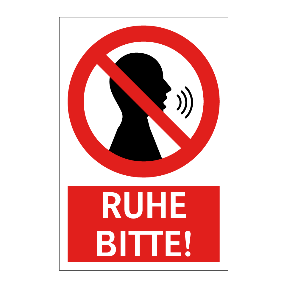 Kauf RUHE BITTE! schild | SignOnline | DE-P6183