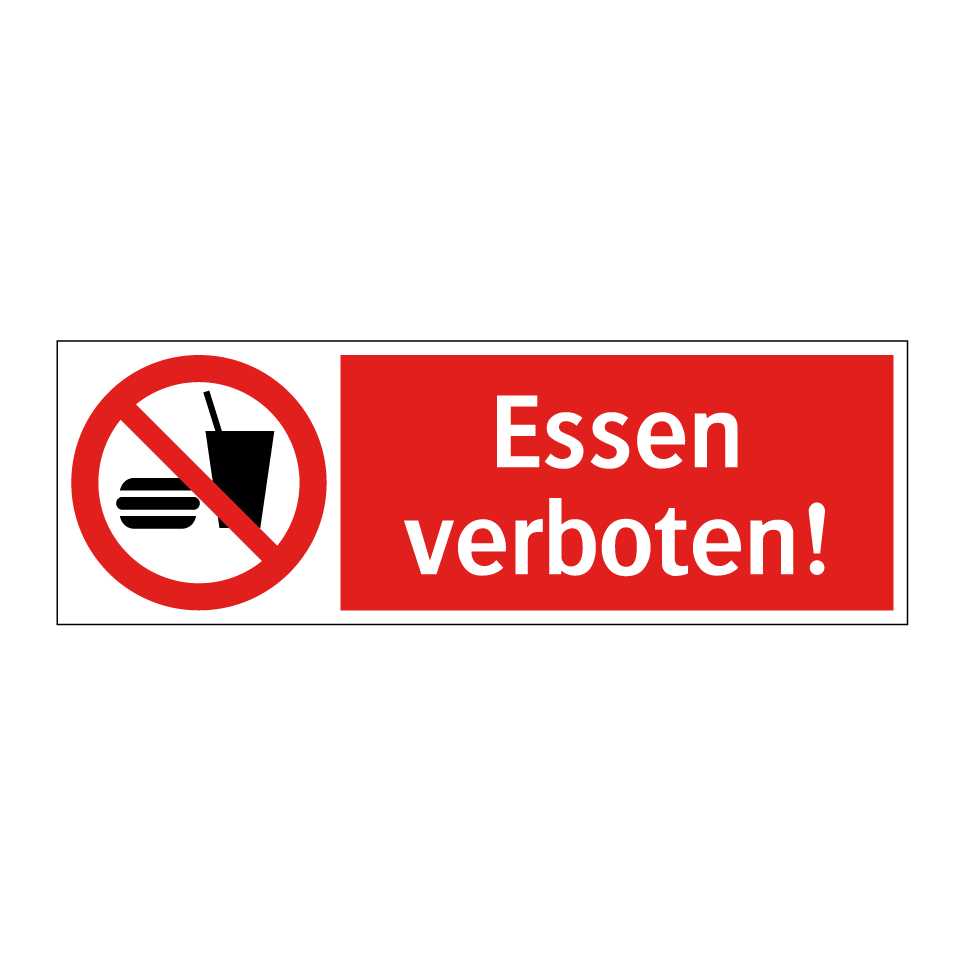 Kauf Essen verboten! schild | SignOnline | DE-P7155
