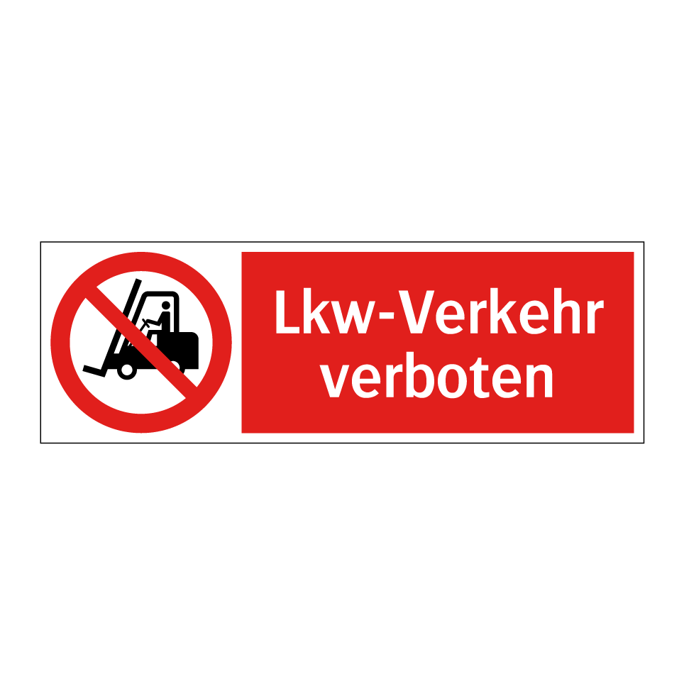 Kauf Lkw-Verkehr verboten schild | SignOnline | DE-P7838