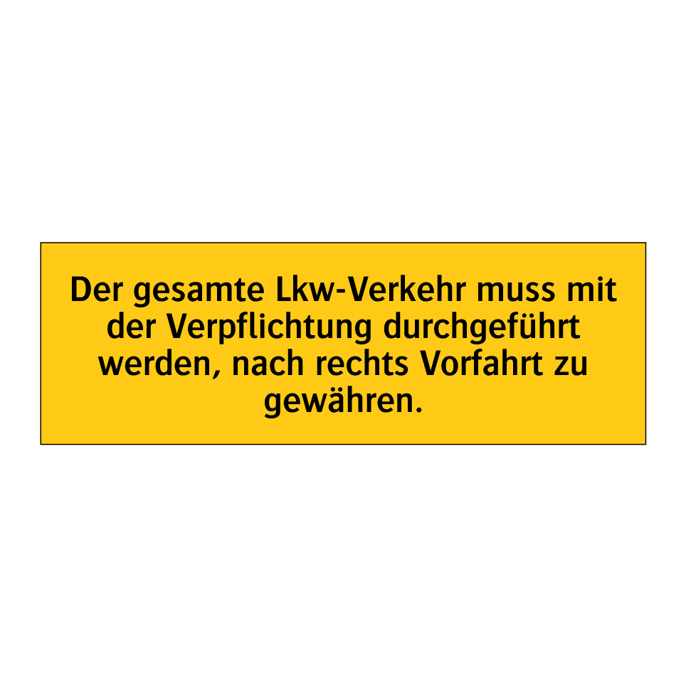 Kauf Der gesamte Lkw-Verkehr muss mit der Verpflichtung durchgeführt ...