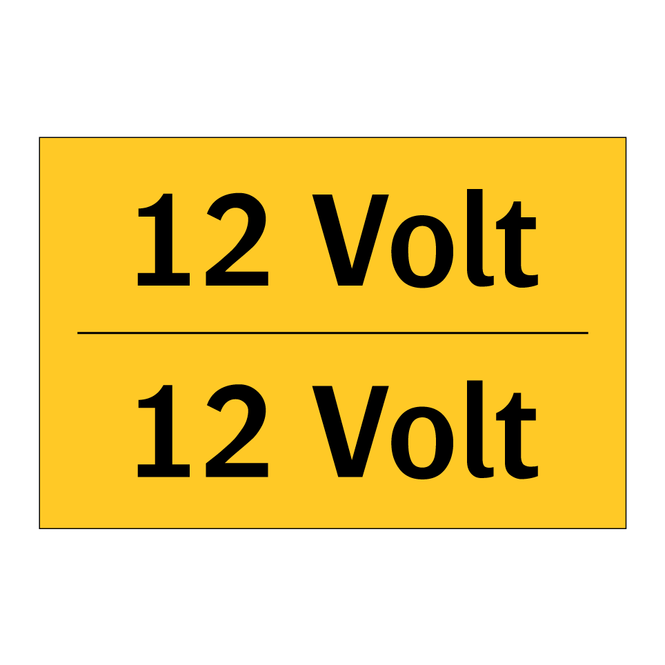 Kauf 12 Volt - 12 Volt schild | SignOnline | DE-W2279
