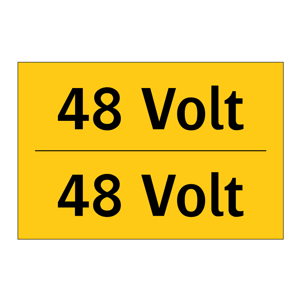 Kauf 48 Volt - 48 Volt schild | SignOnline | DE-W2314