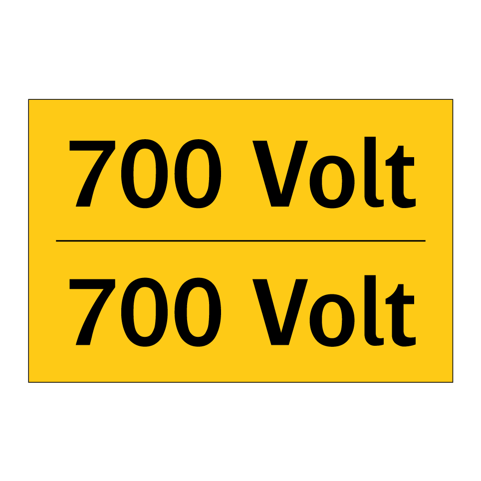 Kauf 700 Volt - 700 Volt schild | SignOnline | DE-W2321
