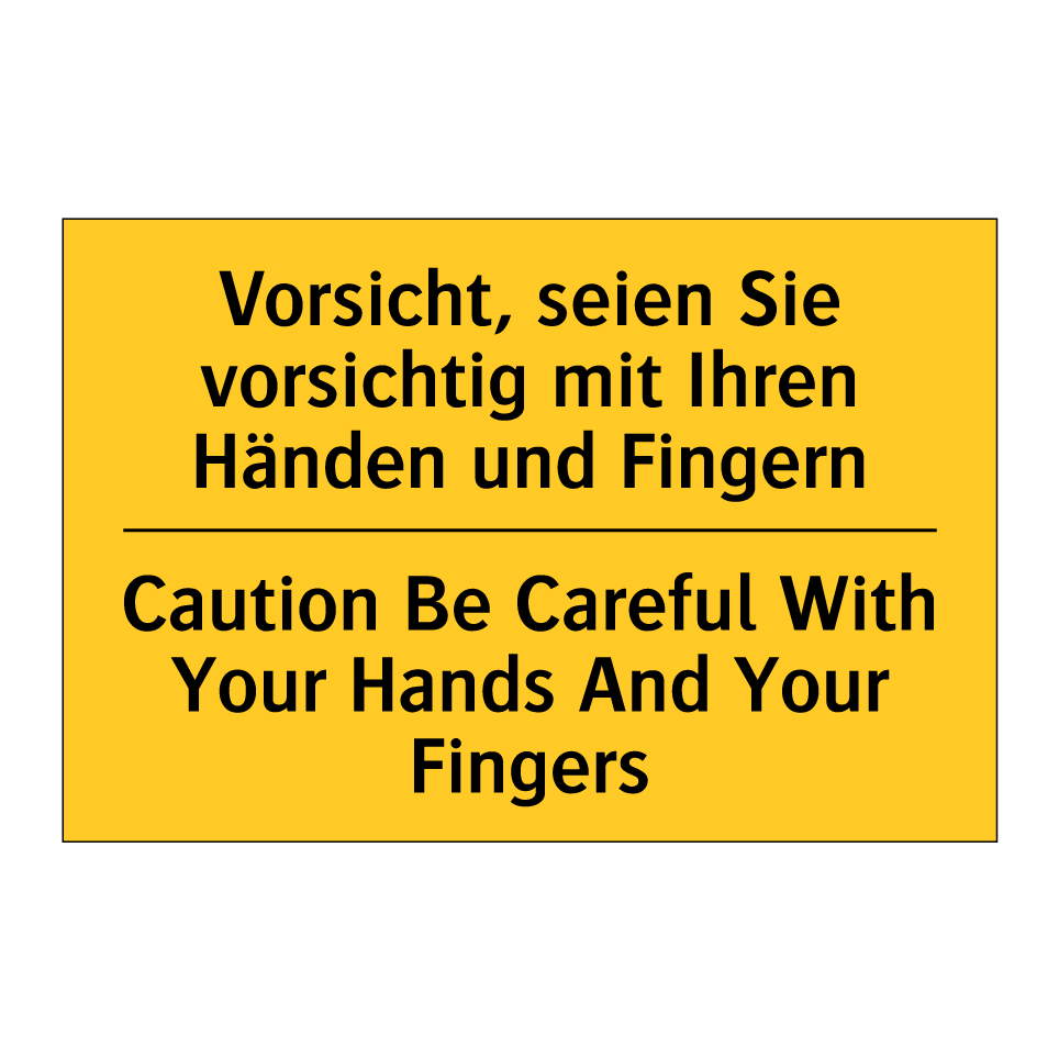 Kauf Vorsicht, seien Sie vorsichtig /.../ - Caution Be Careful With ...
