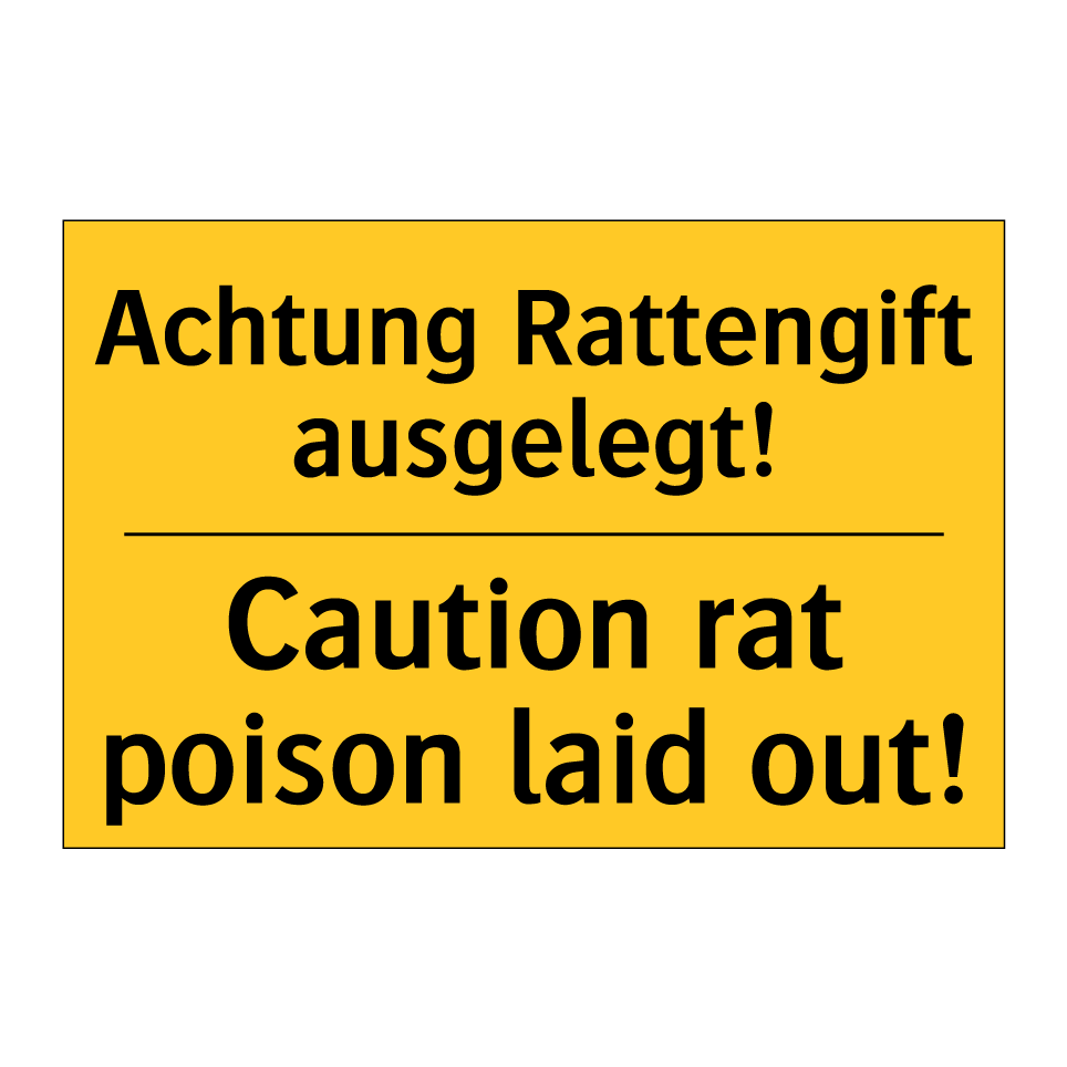 Kauf Achtung Rattengift ausgelegt! - Caution rat poison laid out ...