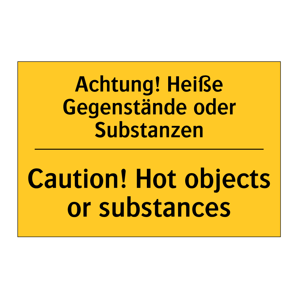 Kauf Achtung! Heiße Gegenstände oder /.../ - Caution! Hot objects or ...