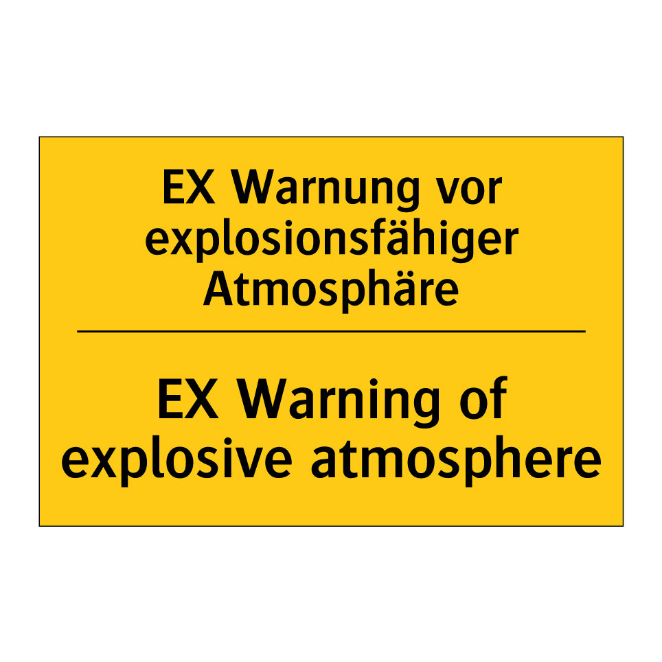 Kauf EX Warnung vor explosionsfähiger /.../ - EX Warning of explosive ...