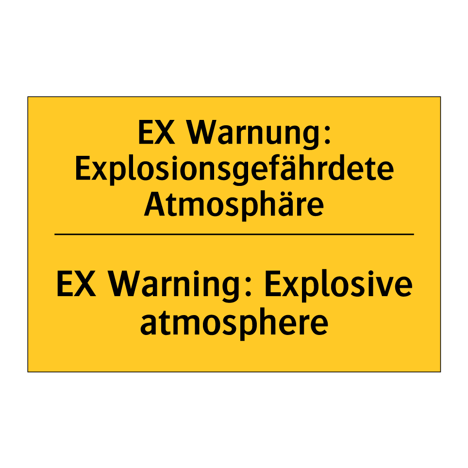 Kauf EX Warnung: Explosionsgefährdete /.../ - EX Warning: Explosive ...